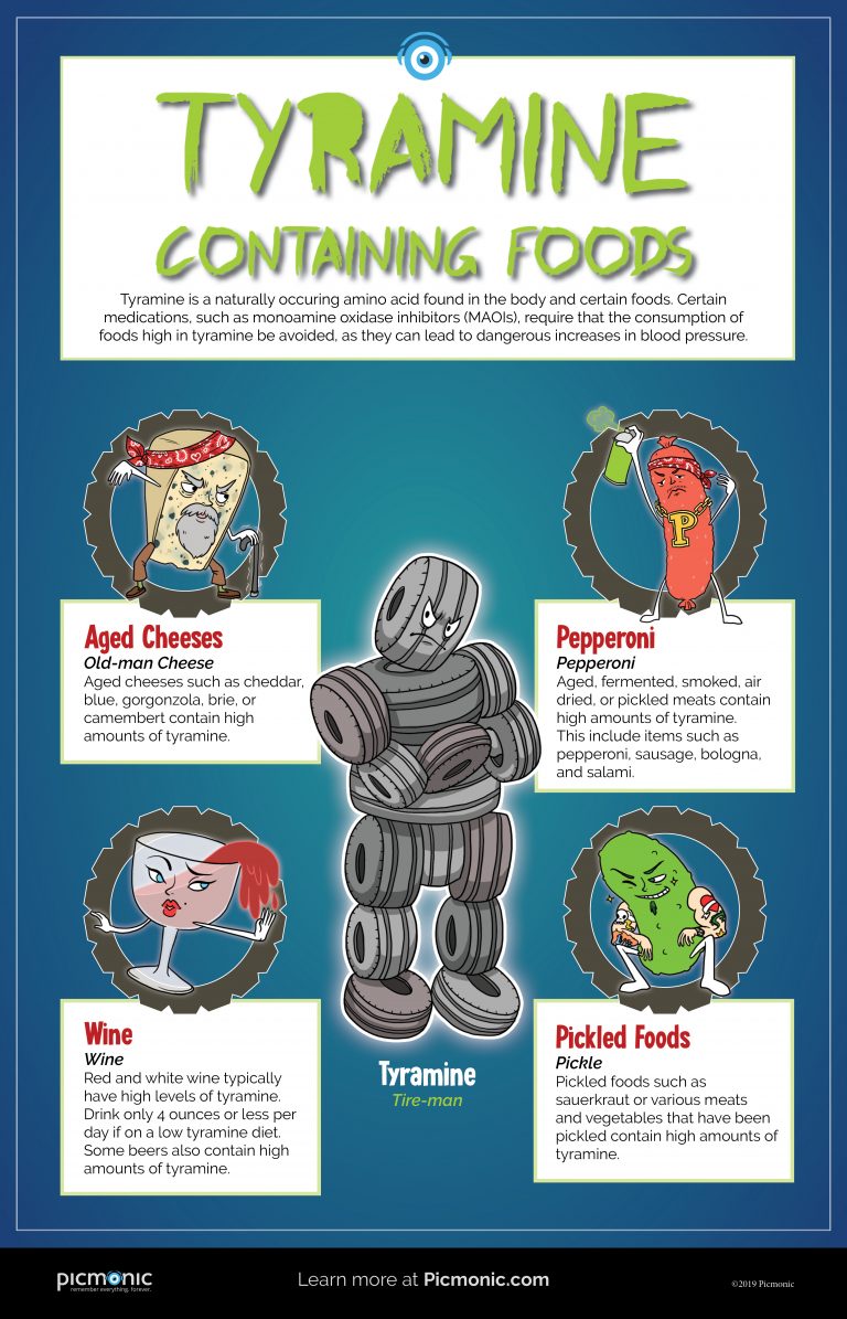 [Infographic] How to Study: Tyramine Containing Foods