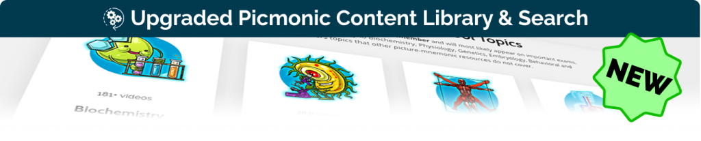 New and Improved: Upgraded Picmonic Content Library & Search